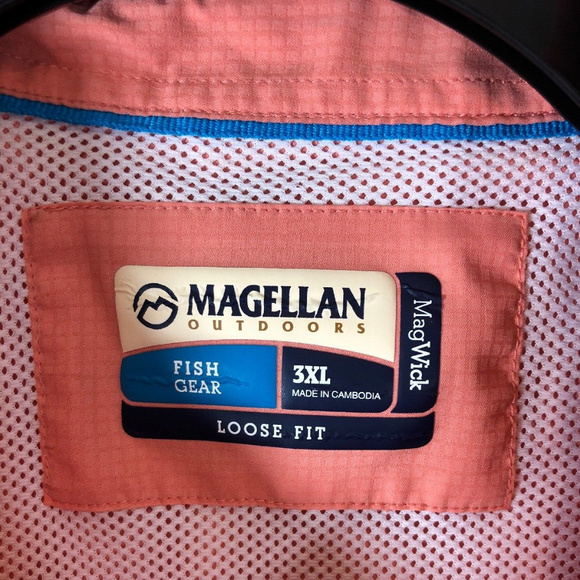 Magellan Outdoors | Shirts | Magellan Fish Gear Salmon Short Sleeve ...